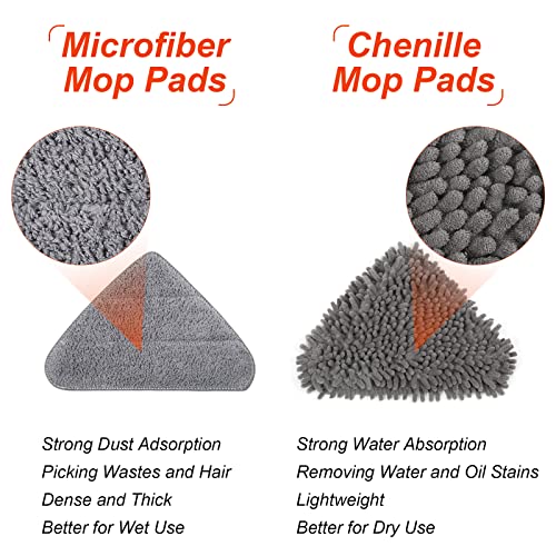 Wall Mop Wall Cleaner with 85 Inch Long Handle, 360° Rotating Microfiber Dust Mop, Skirting Cleaning Tool Ceiling Gasket Window Cleaning Kit with 6 Replacement Pads and 25" to 85" Extension Pole