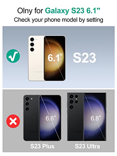 NEWDERY Galaxy S23 Battery Case, Qi Wireless Charging, Fast Charging, Sync Data Supported, 4700mAh Ultra Slim Portable Rechargeble Charger Case for Samsung S23 6.1"(2023 Newest) Black