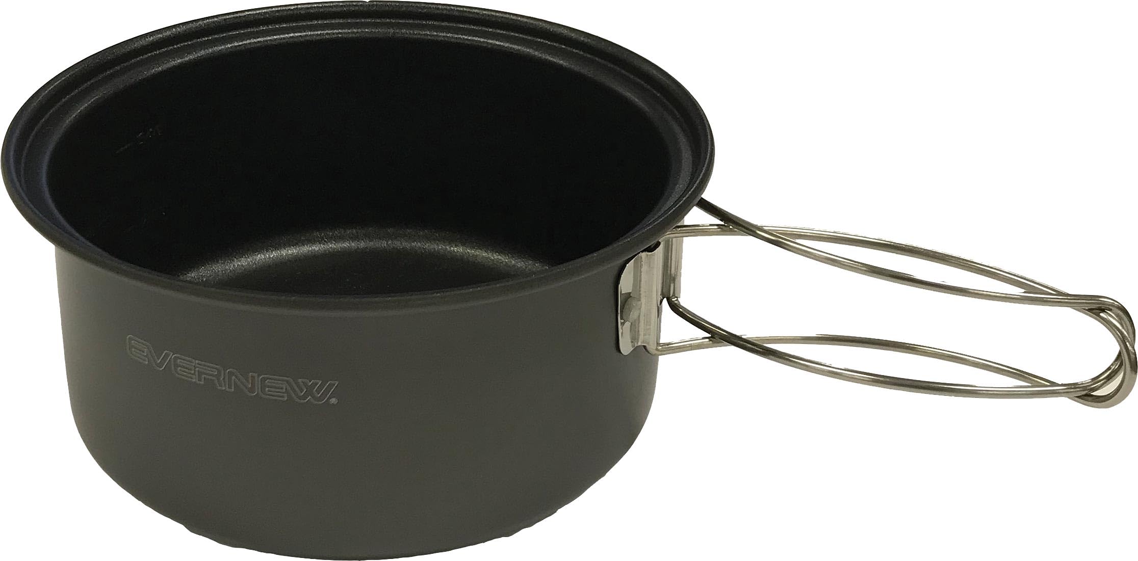 Evernew Ultralight Aluminum Non-Stick Pot, 740mL, Grays