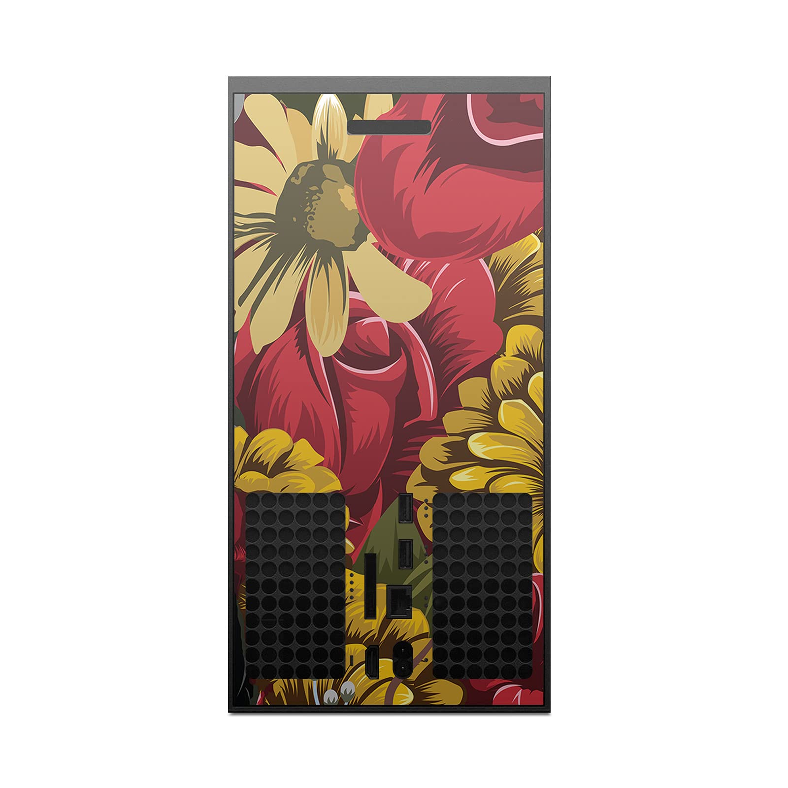 Head Case Designs Officially Licensed Frida Kahlo Portrait Pattern Floral Matte Vinyl Sticker Gaming Skin Case Cover Compatible with Xbox Series X Console