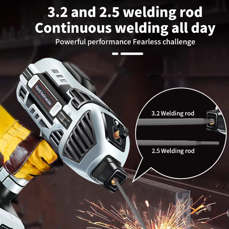 KERUIDEER Portable Welding Machine 110v welding machine small copper electrodes for spot welding machine 4 in 1 welding machine(Grey)