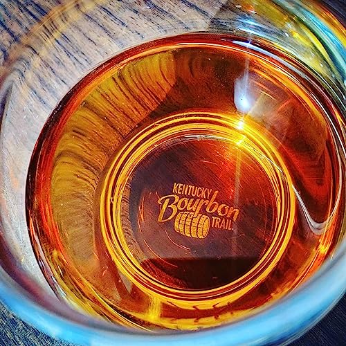 HomeWetBar Engraved Official Kentucky Bourbon Trail Whiskey Glasses, Set of 4 (Personalized Product)