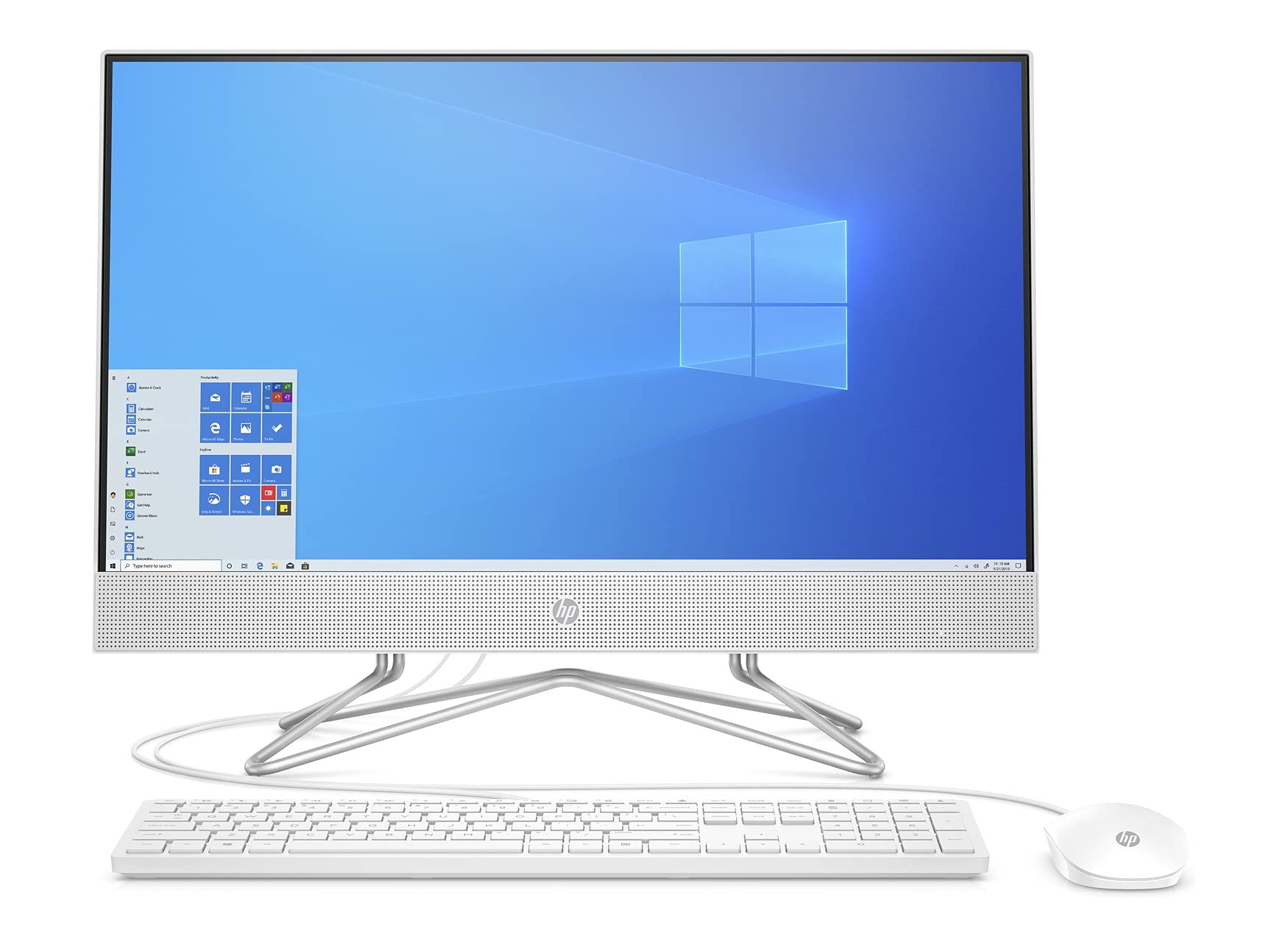 HP 24-df1096 23.8" FHD Touchscreen All-in-One Intel Core i5-1135G7 2.40GHz 16GB RAM 512GB SSD Wi-Fi Bluetooth DVD-Writer Webcam Windows 11 Home (Renewed)