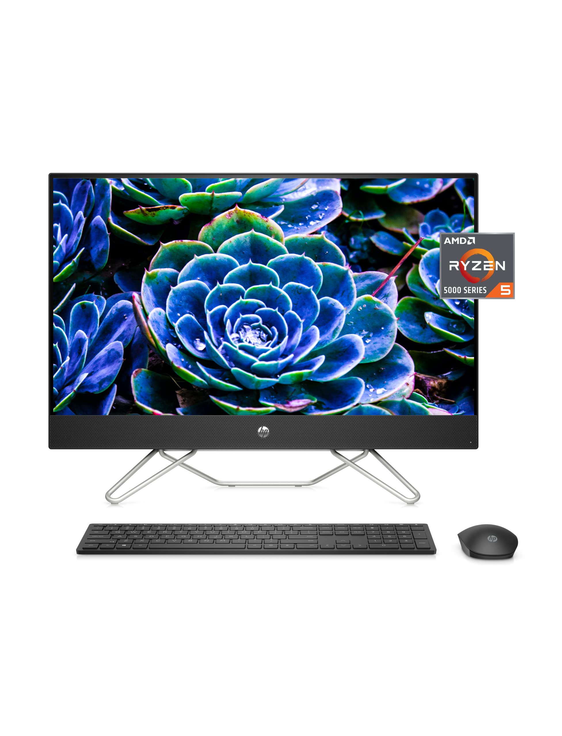 HP 27-cb0060 27” FHD Touchscreen All-in-One Desktop AMD Ryzen 5 5500U 2.1GHz 16GB RAM 512GB SSD Windows 11 Home (Renewed)