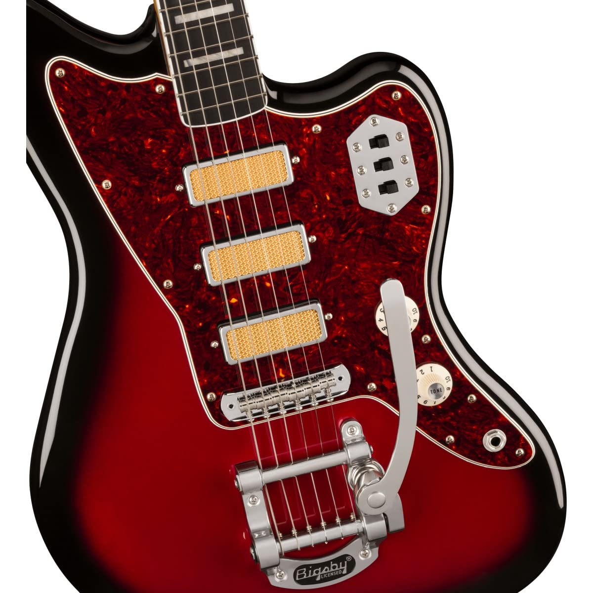 Fender Gold Foil Jazzmaster Electric Guitar - Candy Apple Burst