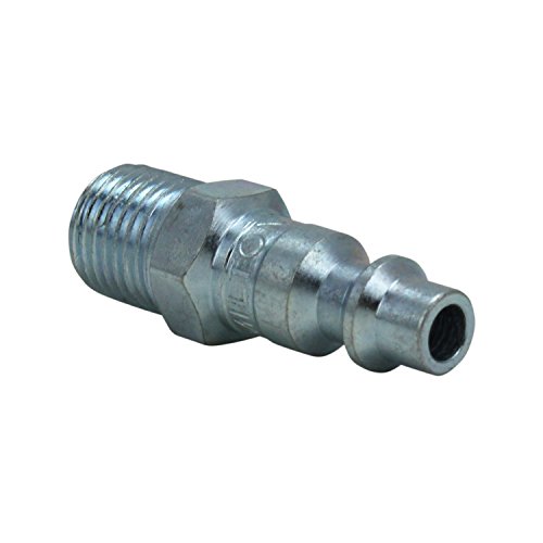 Milton Industrial Air Plug, M-STYLE, 1/4" MNPT, Air Compressor Fitting, Air Hose Quick Connect Fitting, 727 (Pack of 10)