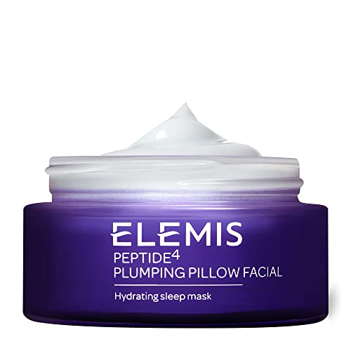 ELEMIS Peptide4 Plumping Pillow Facial | Cooling Gel Sleep Mask Refreshes, Replenishes and Rehydrates for Radiant, Well-Rested Skin Overnight | 50 mL