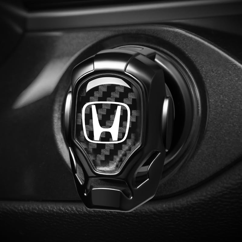 for Honda Car Engine Start Stop Button Switch Cover,Alloy Car Start Button Cover for Honda Accord Civic Fit CRV Pilot EX CR-V EX-L Touring Pilot,Car Engine Stop Start Button Protector,Anti-Collision