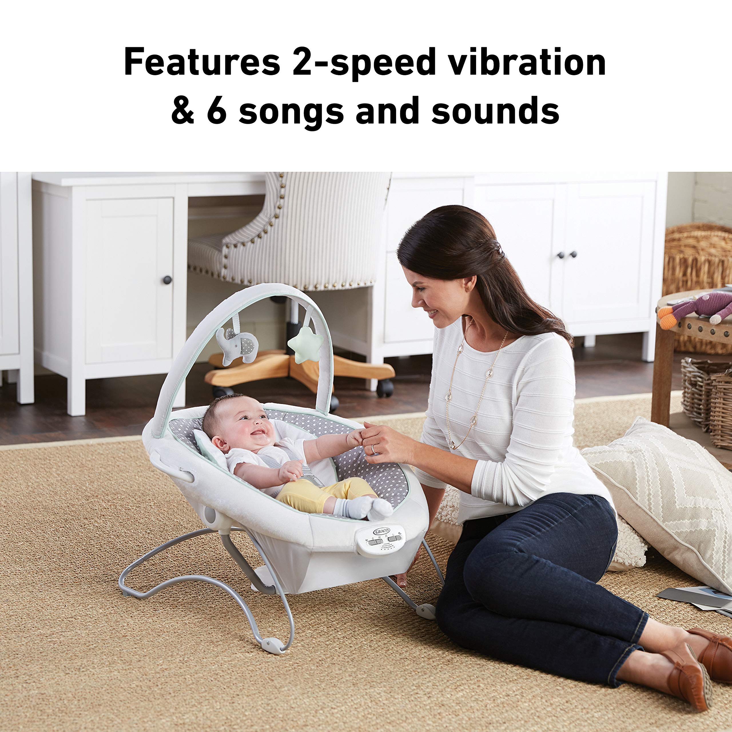 Graco Soothe 'n Sway LX Baby Swing with Portable Bouncer, Camila