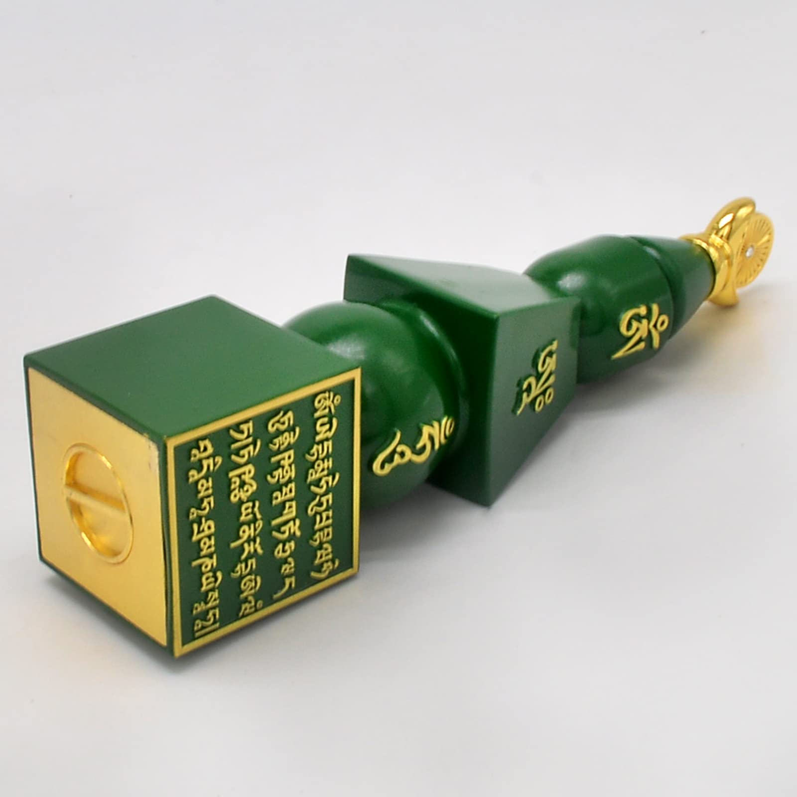 Feng Shui Green Tibetan Tower 5 Element Emerald Pagoda W5372