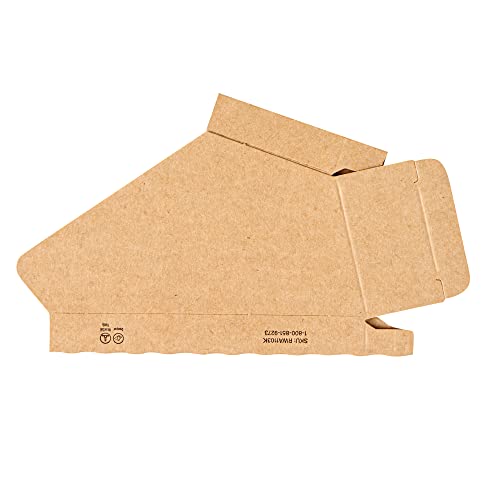 Restaurantware Bio Tek Kraft Paper Small Taco Holder - Greaseproof - 4" x 1 1/4" x 2 1/4" - 200 count box