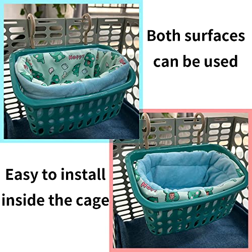Rat Hammock for Cage Chew Proof,Guinea Pig Cage Accessories,Small Animal Removable Nest with Hanging Hammock Basket Bed Hideout for Ferret, Kitten, Squirrel, Chinchilla