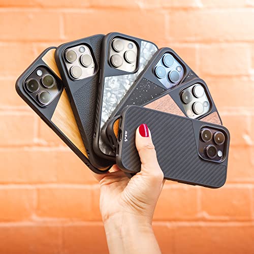 Mous - Case for iPhone 14 Pro - Carbon Fiber - Limitless 5.0 - Protective iPhone 14 Pro Case MagSafe Compatible - Shockproof Phone Cover