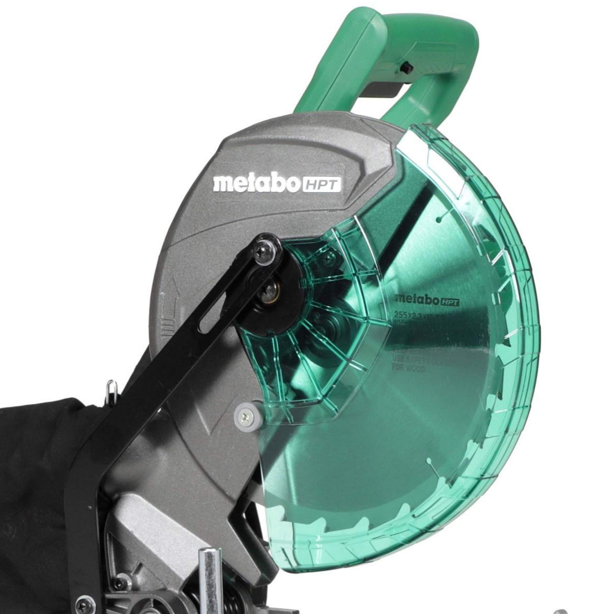 Metabo HPT | Compound Miter Saw | 10-Inch | Single Bevel | 15-Amp Motor | 0-52° Miter Angle Range | 0-45° Bevel Range | Large Table | 10" 24T TCT Miter Saw Blade | C10FCGS