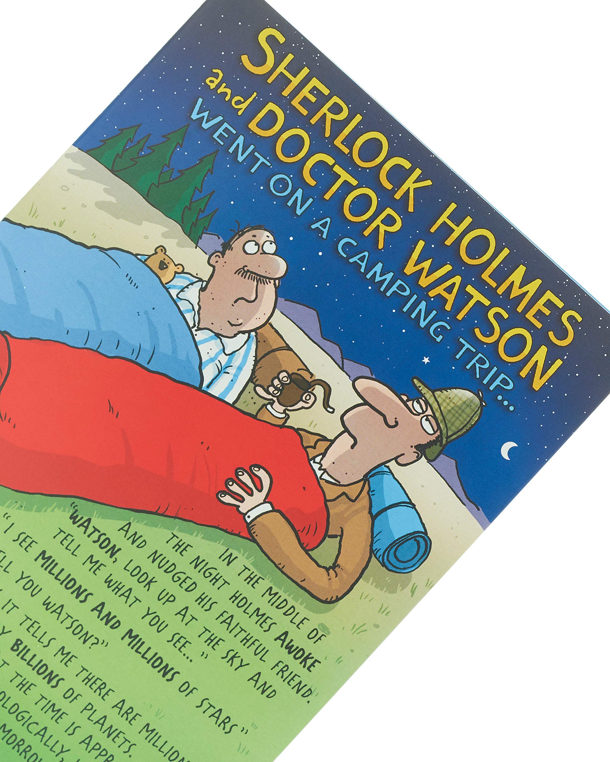 UK Greetings Funny Birthday Card - Birthday Card for Him - Featuring Sherlock Holmes and Dr Watson,green|red|blue