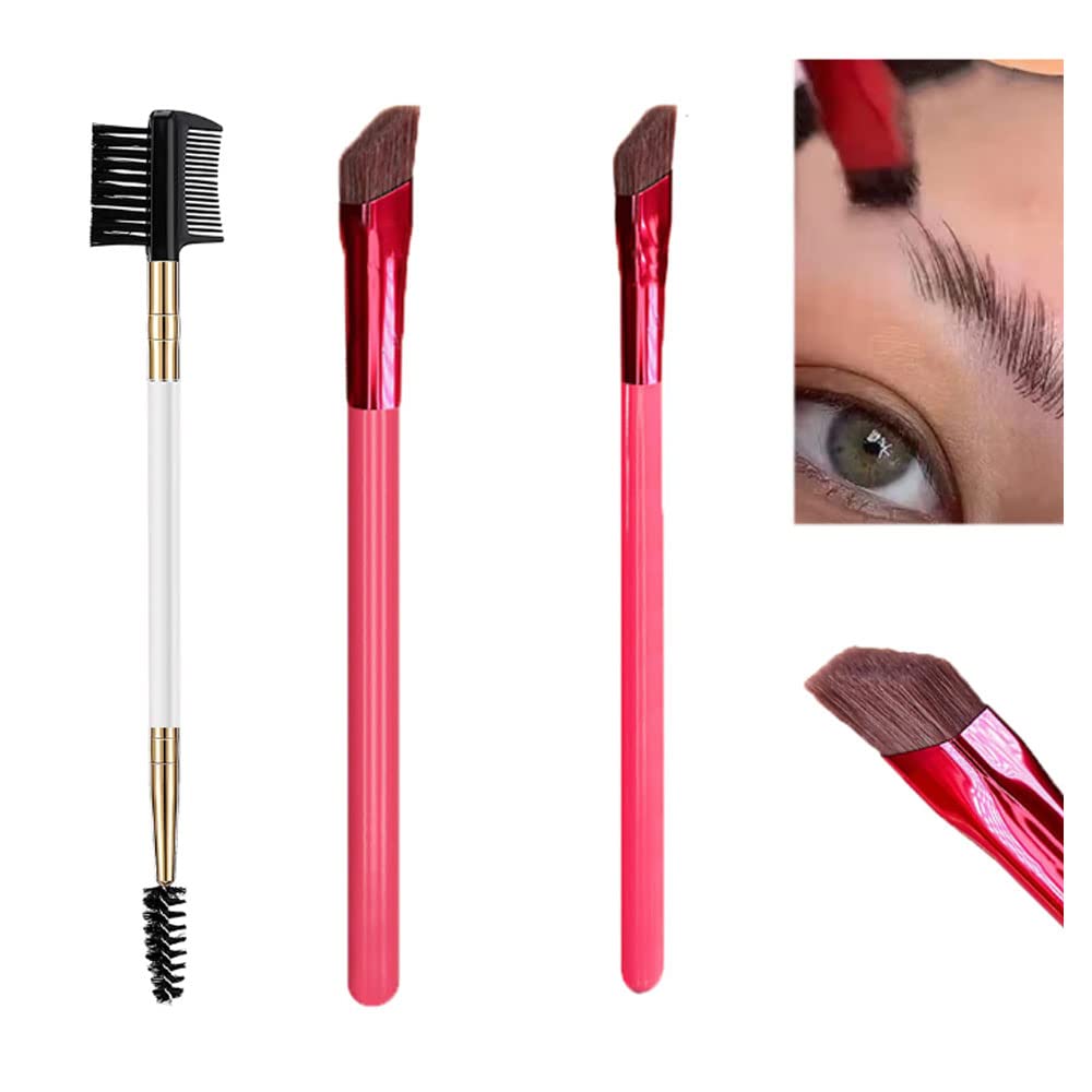 HYOIIO Eyebrow Brush Professional Eyebrow Brush Multi Function Eyebrow Brush Three-dimensional Concealer Makeup Brush Angled Eyebrow Hairline Brush