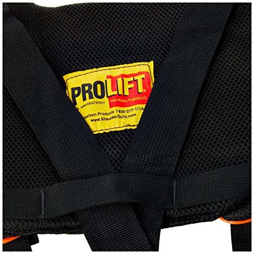 Nielsen Products Shoulder Dolly 3500 Heavy Duty Pro Lift - Padded 2-Person Lifting and Moving System For Professional Movers, Delivery Teams, Industrial and Construction Workers , Black - HD3500