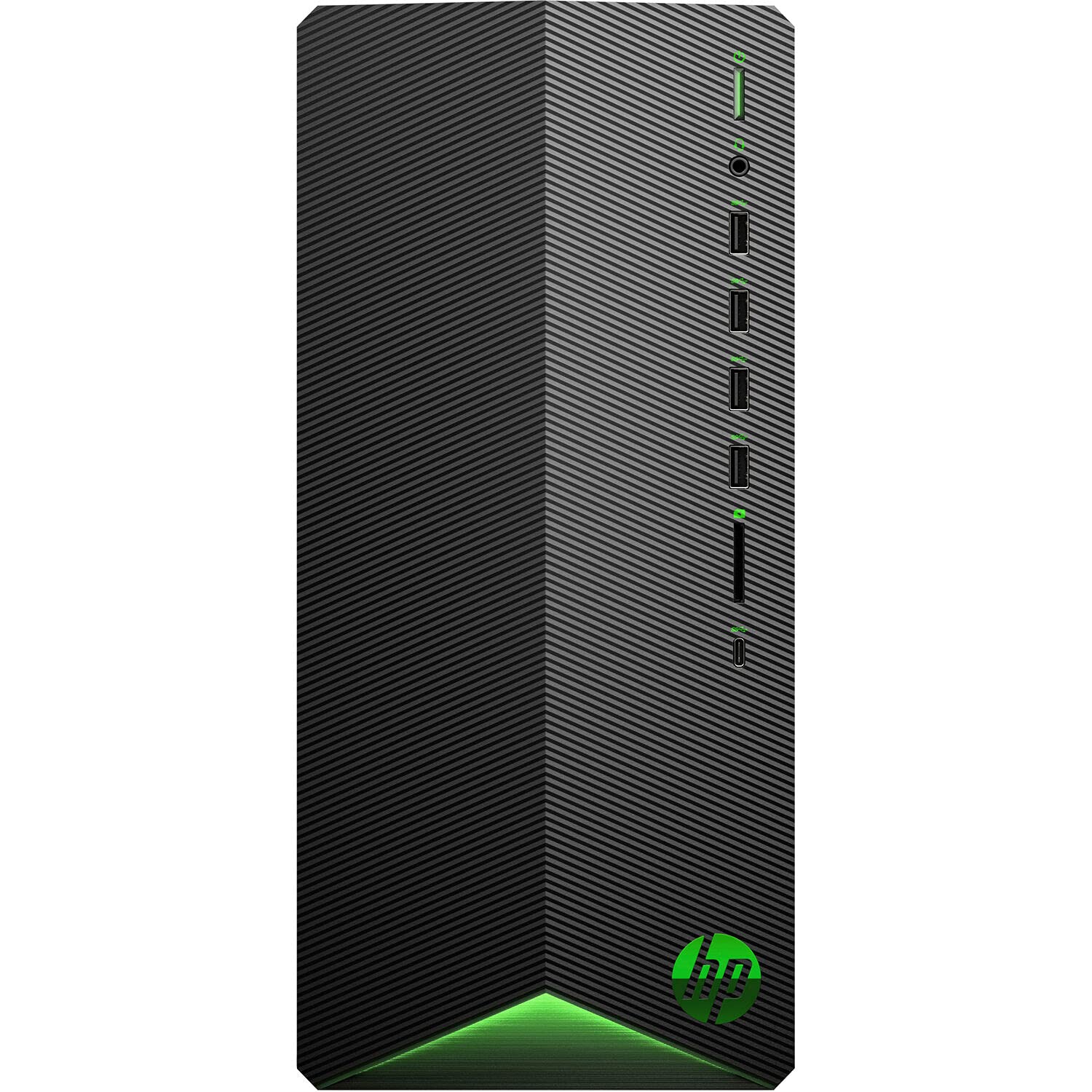 HP 2022 Newest Pavilion Gaming Desktop, AMD Ryzen 5 5600G, NVIDIA GeForce GTX 1660 Super, 64GB RAM, 2TB PCIe SSD, Wi-Fi, Bluetooth, USB Type-C, HDMI, DVI, Windows 11 Home, Black