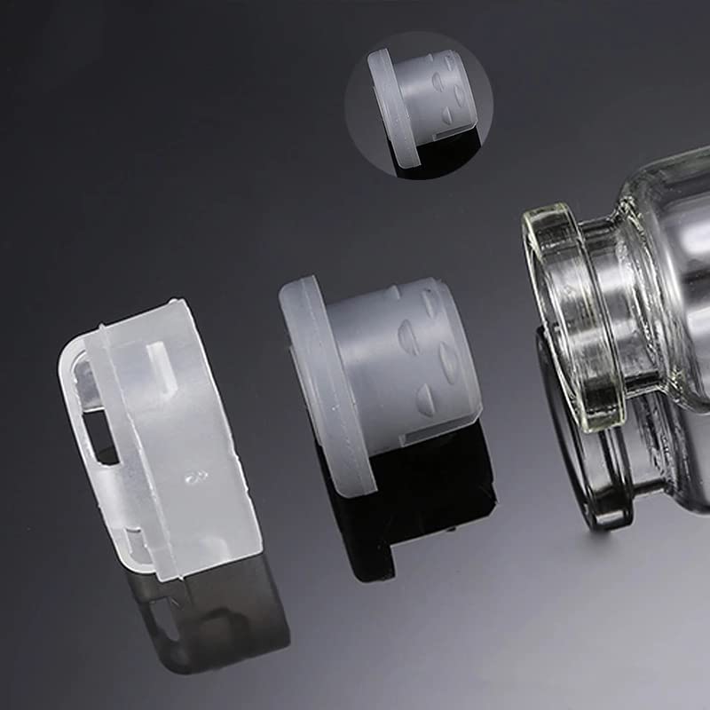 Karponge 10 Pcs 10ml Sterile Clear Vial, Seals Empty Vials, Lab Sample Vial, Glass Bottle with lid for Dilution and Mixing No Water. (Transparent)