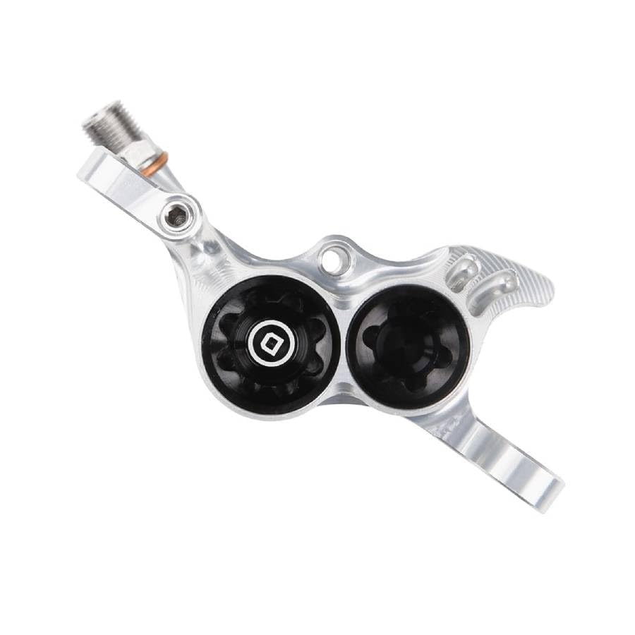 Hope Technology RX4+ Caliper Complete โ PM โ DOT | PostMount Caliper DOT Oil | Road Gravel Brakes Calipers (Silver)