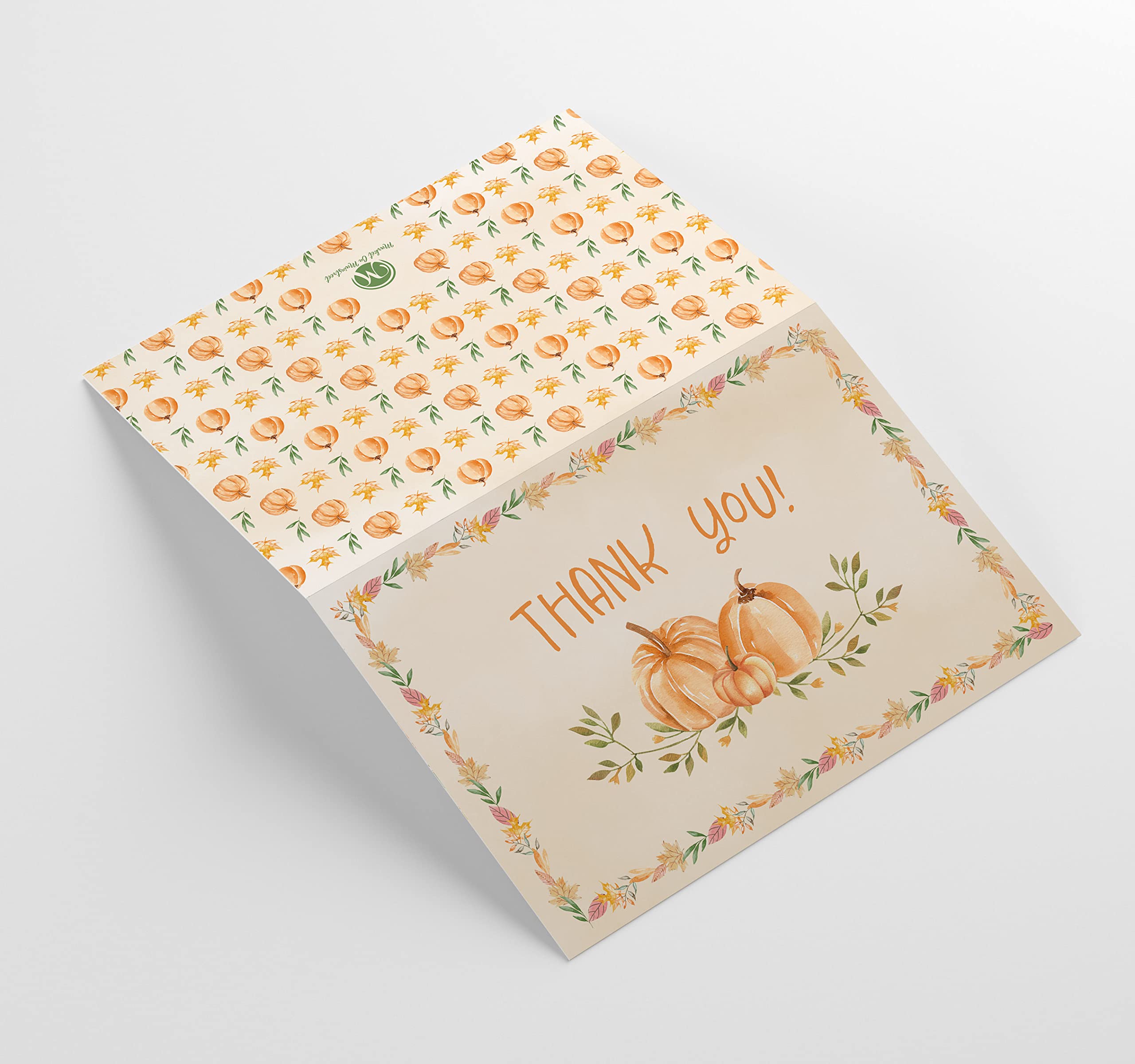 M Market On Mainstreet Pumpkin Patch Invitations & Thank You Cards, Including Envelopes, 25 Count, Made In The U.S.A. (Thank You Cards)