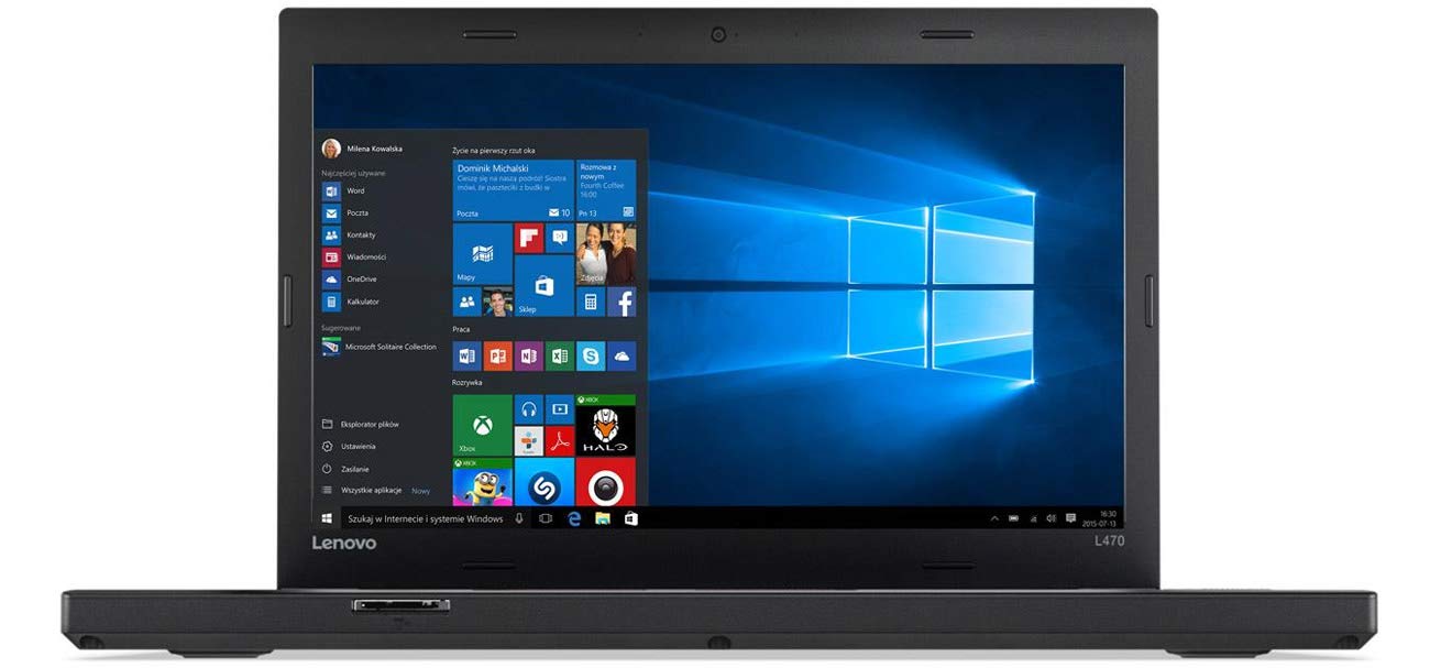 Lenovo Thinkpad L470 14" Laptop Core i5-7200U 2.50 GHz 4 GB RAM 128 GB SSD Windows 10 Pro (Renewed)