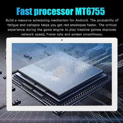 Gaming Tablet, 1920x1200 Touch Screen 4G LTE 100-240V Dual Camera 10.1 Inch Tablet for Travel (#1)