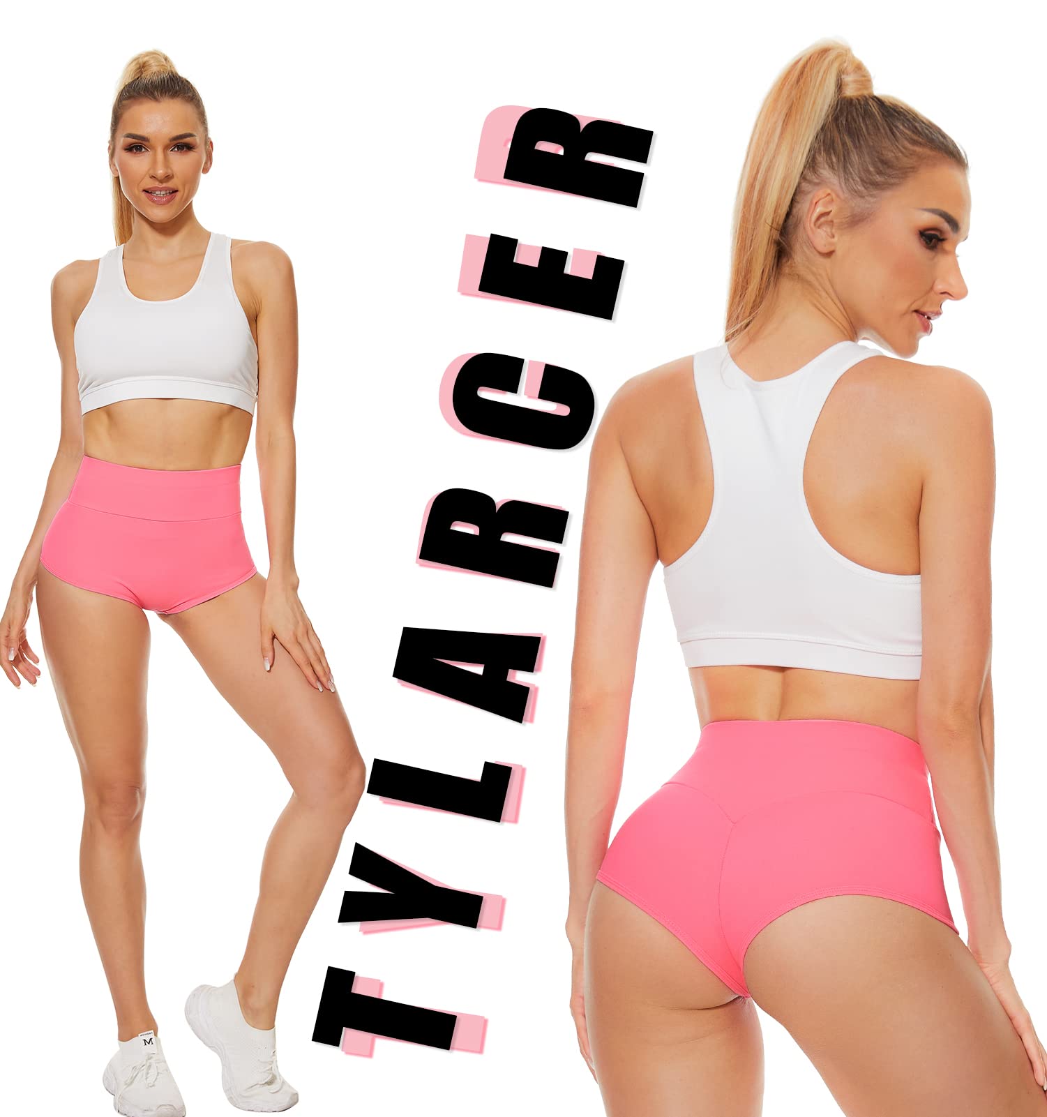 High Waist Yoga Booty Shorts Women's Butt Lift Leggings Workout Tummy Control Dance Rave Hot Pants