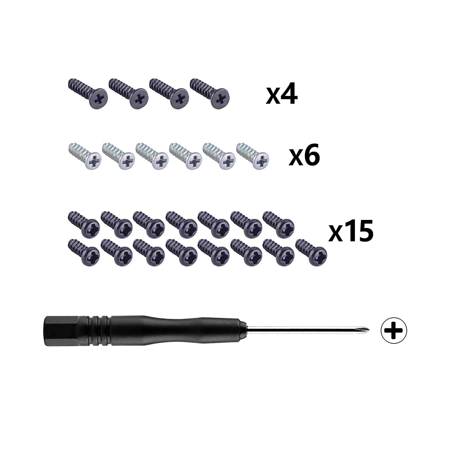 eXtremeRate White Repair ABXY D-pad ZR ZL L R Keys for Nintendo Switch Pro Controller, DIY Replacement Full Set Buttons with Tools for Nintendo Switch Pro - Controller NOT Included