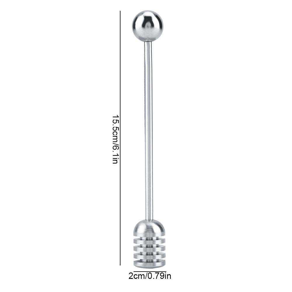 Honey and Syrup Dipper Stick, Server Honey Spoon 304 Stainless Steel Wand for Honey Pot Jar Containers 6.3 Inch