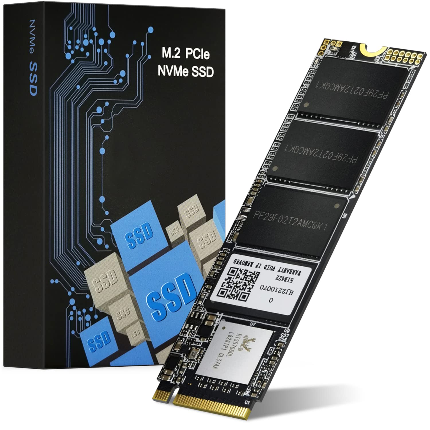 innomaker 1TB SLC Cache 3D NAND TLC NVMe M.2 2280 PCIe Gen 3x4 Internal SSD Solid State Hard Drive Memory Card Read/Write Speed up to 3500/2200MB/s for Laptop PC Desktop ARM SBC Boards (1TB)