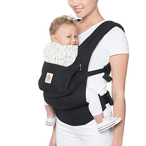 Ergobaby Ergonomic Multi-Position Original Baby Carrier (7-45 Pounds), Black/White