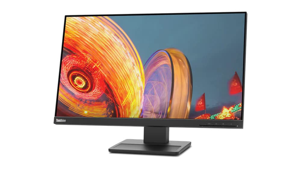 Lenovo ThinkVision E24q-20 23.8" Monitor 2560 x 1440 IPS 75Hz 4ms 300 nits (Renewed)