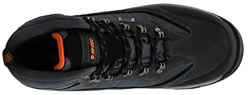 Hi-Tec Men's Skamania Mid WP-M Hiking Boot, Charcoal Grey/Burnt Orange, 10