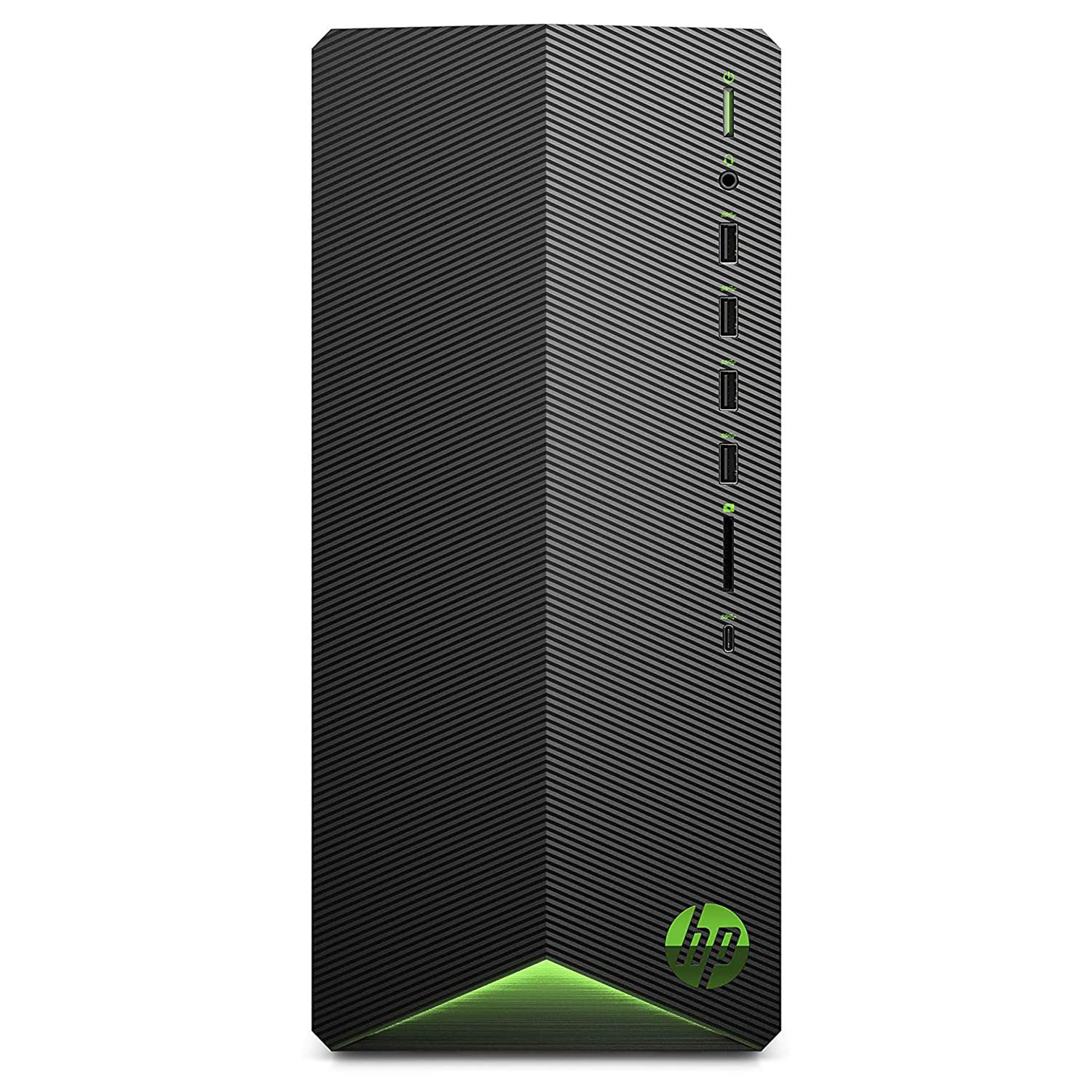 HP Pavilion Gaming Desktop PC, AMD Ryzen 7 5700G Processor, NVIDIA GeForce RTX 2060 Graphic, 32GB RAM, 1TB SSD + 1TB HDD, WiFi, Bluetooth, Windows 11 Pro,ARIMOOZ