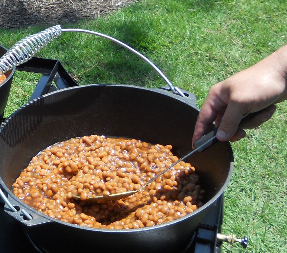 King Kooker CI4S Pre-seasoned Outdoor Cast Iron Dutch Oven, 4-Quart