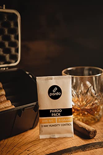 Pardo Humidity Packs 10 Pcs x 8 Grams - Humidor Packets 69% RH 2-Way for Humidity Control, Moisture Packs to Keep Cigars Fresh for Long; 2 Way Humidity Control Packs in Resealable Bag