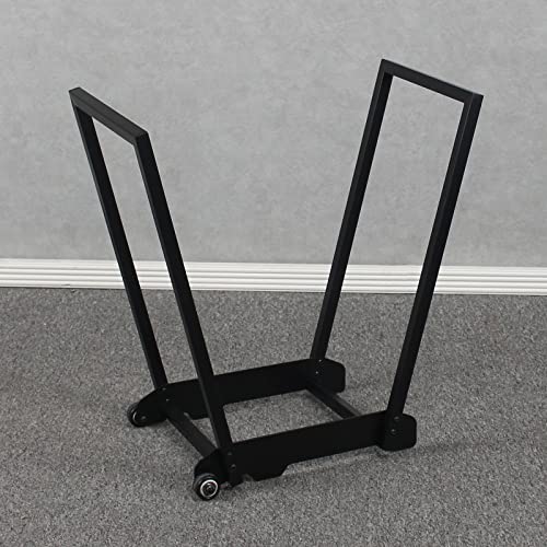 Industrial Rustic Firewood Log Rack for Home Fire Place Decoration,Indoor Outdoor Wrought Iron Firewood Holders,Lumber Storage Stacking,Metal Firewood Racks,Black(Large)