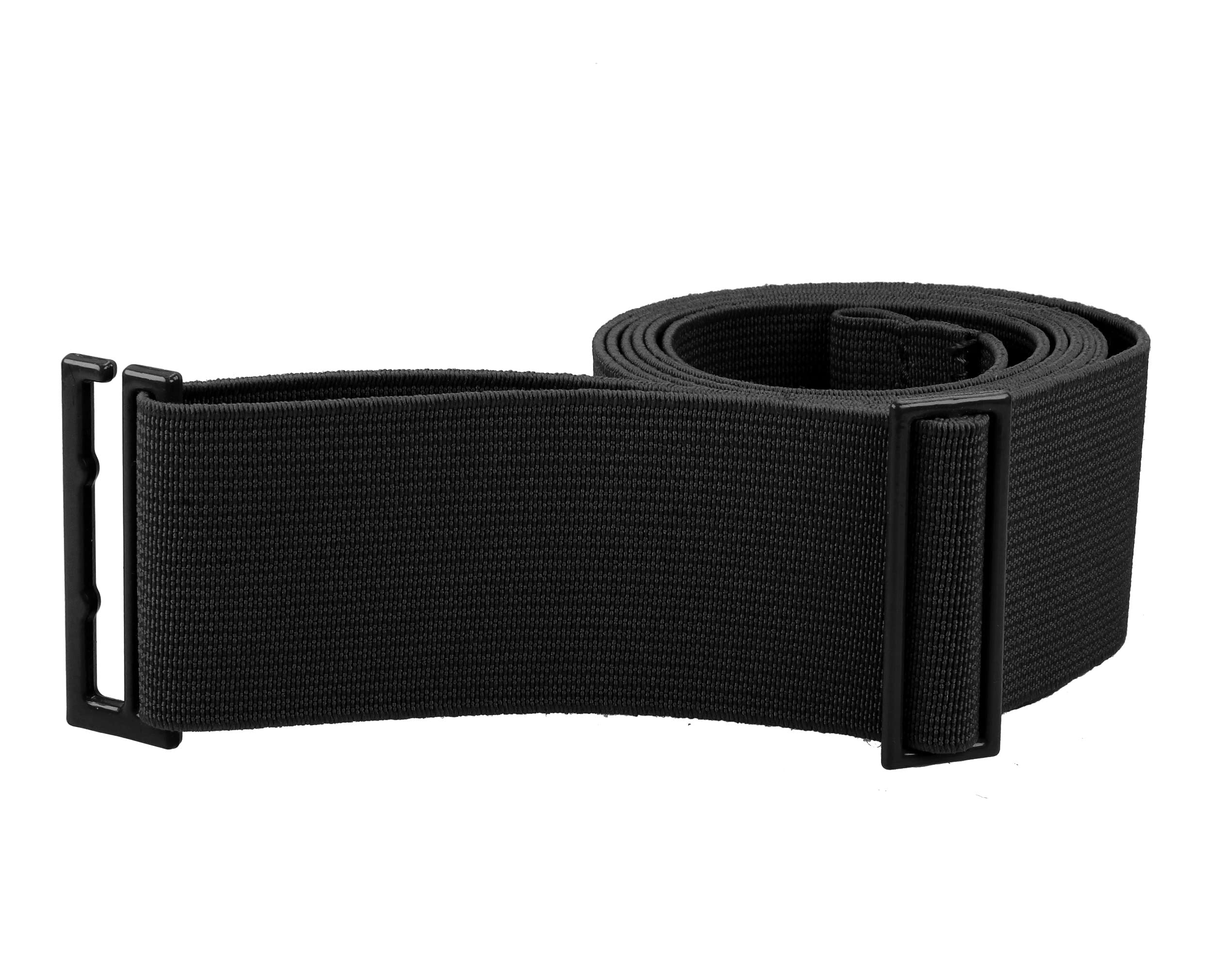 Gelante Lady Invisible Belt - Web Canvas Elastic Adjustable Skinny No Show Belt-2051-BLack (14+)