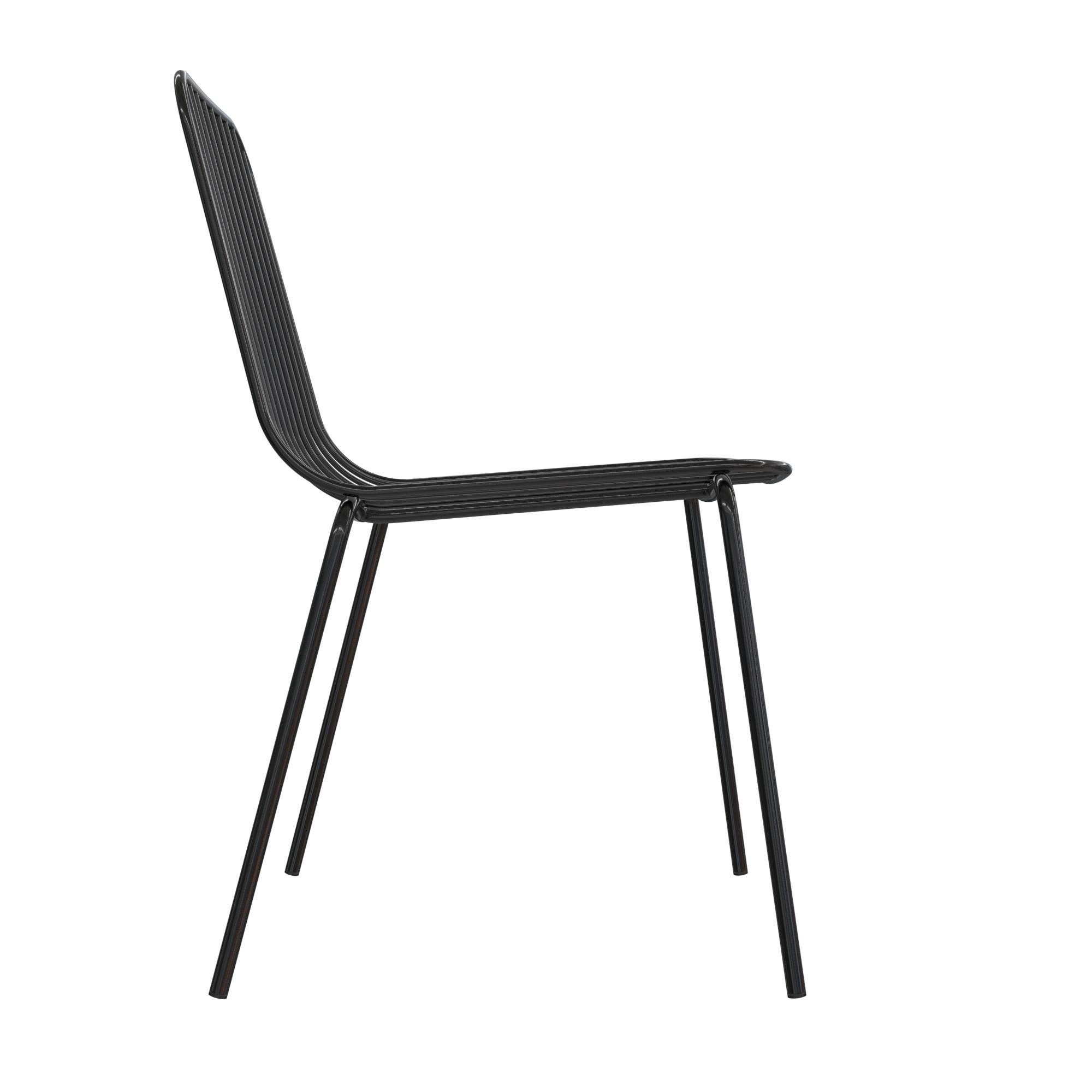 DHP Casi Upholstered Dining Chair, Green Velvet