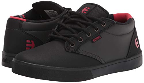 Etnies mens Jameson Mid Crank Mtb Bike Skate Shoe, Black/Dark Grey/Red, 13 US
