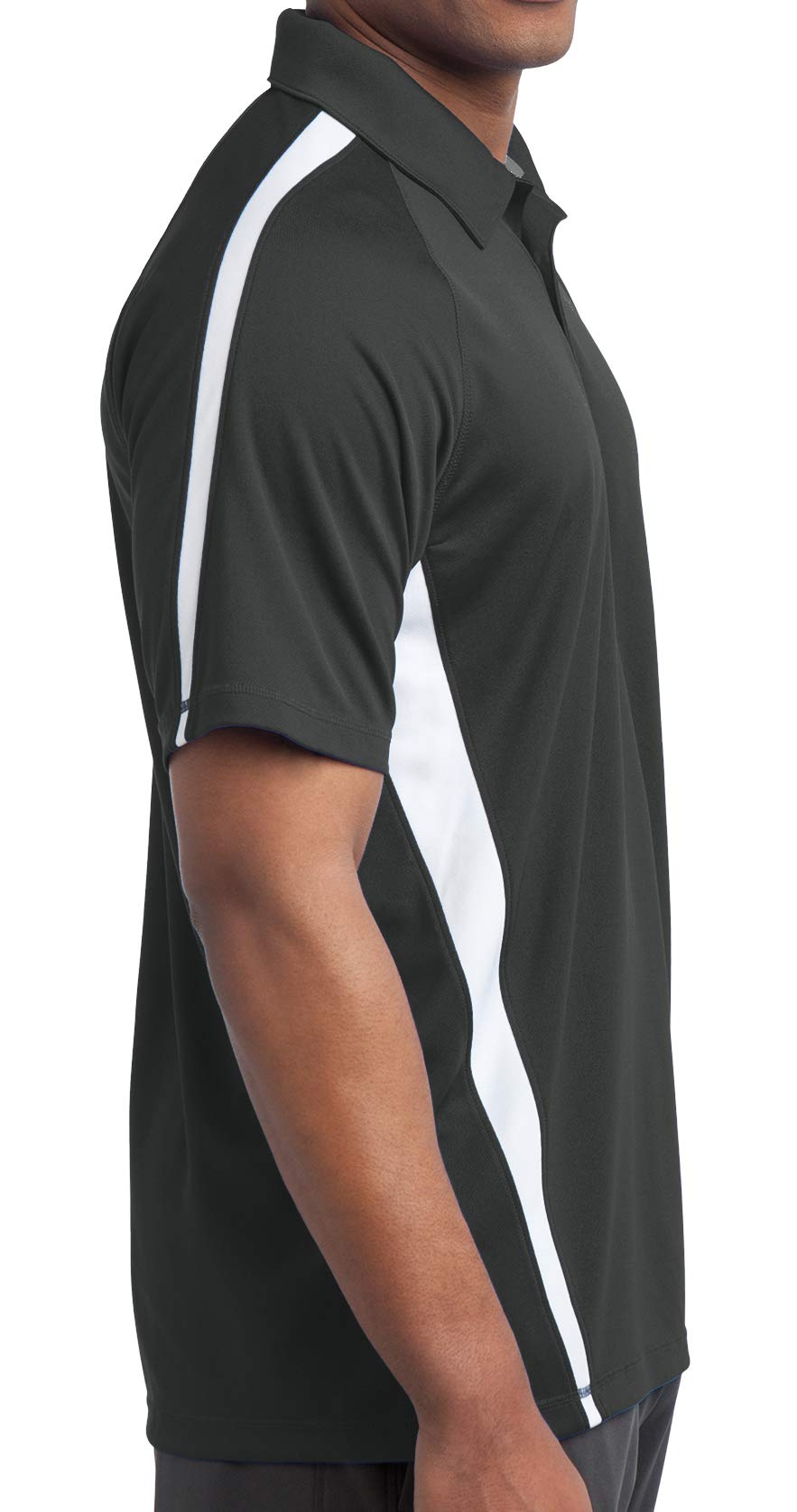 Ford Shelby Cobra Pocket Print Colorblock Polo, Iron White 4XL