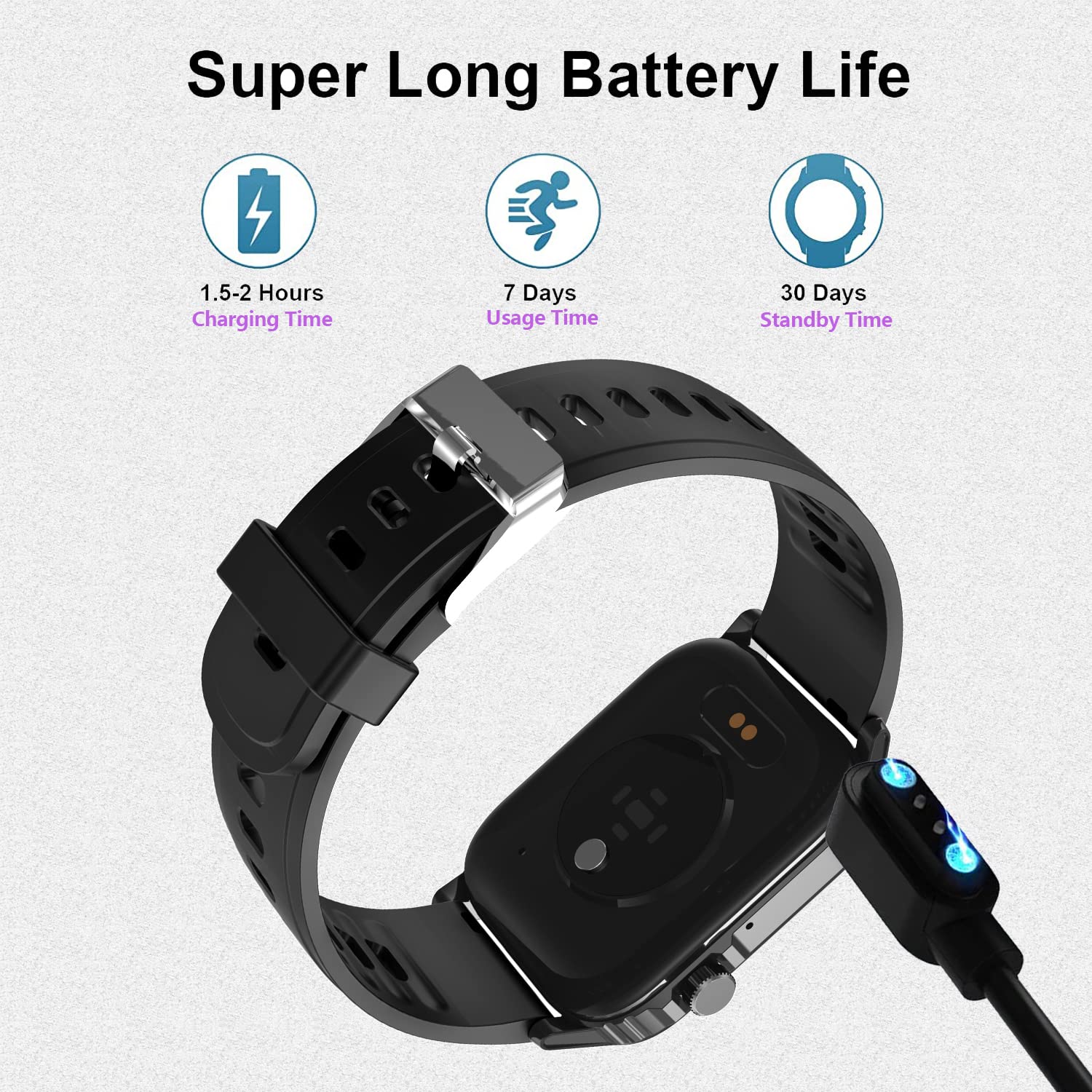 JOSTART 1.85" Smart Watch for Men with Bluetooth Call, Fitness Tracker with 24/7 Heart Rate Monitor, 19 Sport Modes Sleep Tracker Step Counter Walking Activity Tracker for Android iPhone iOS
