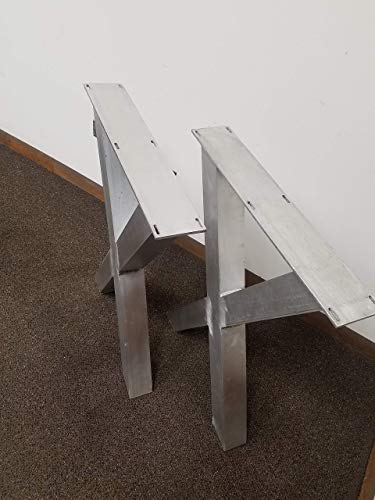 Metal Table Legs, Aluminum X-Frame Style - Any Size and Color