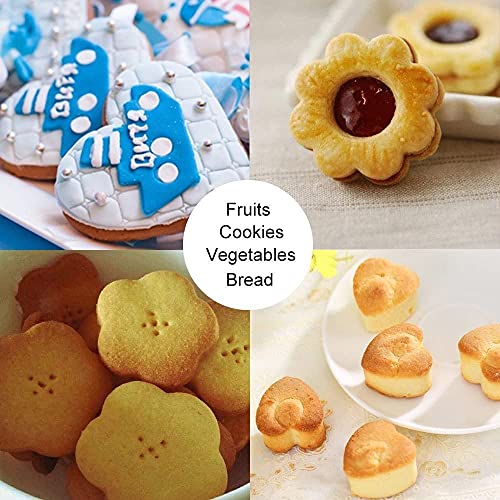 HUAFA Vegetable Cutter Shapes Set,Fruit and Cookie Stamps Mold,Cookie Cutter Decorative Food,Baking and Food Supplement Tools Accessories Crafts for Kitchen,Orange,8 Pcs