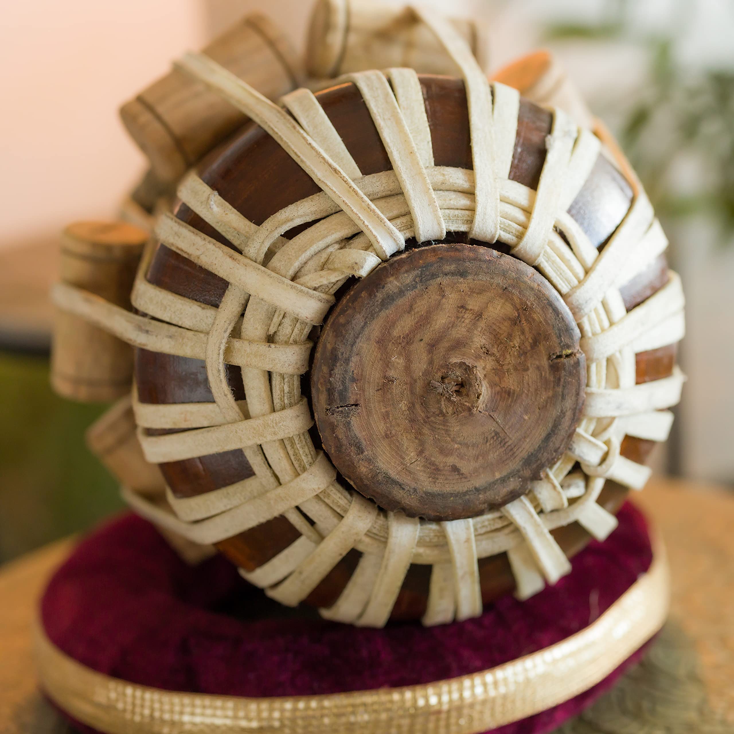 Maharaja Musicals Dayan Tabla, Sheesham Wood, With Gajra, Concert Quality, Tuneable To C Sharp (DY-2)