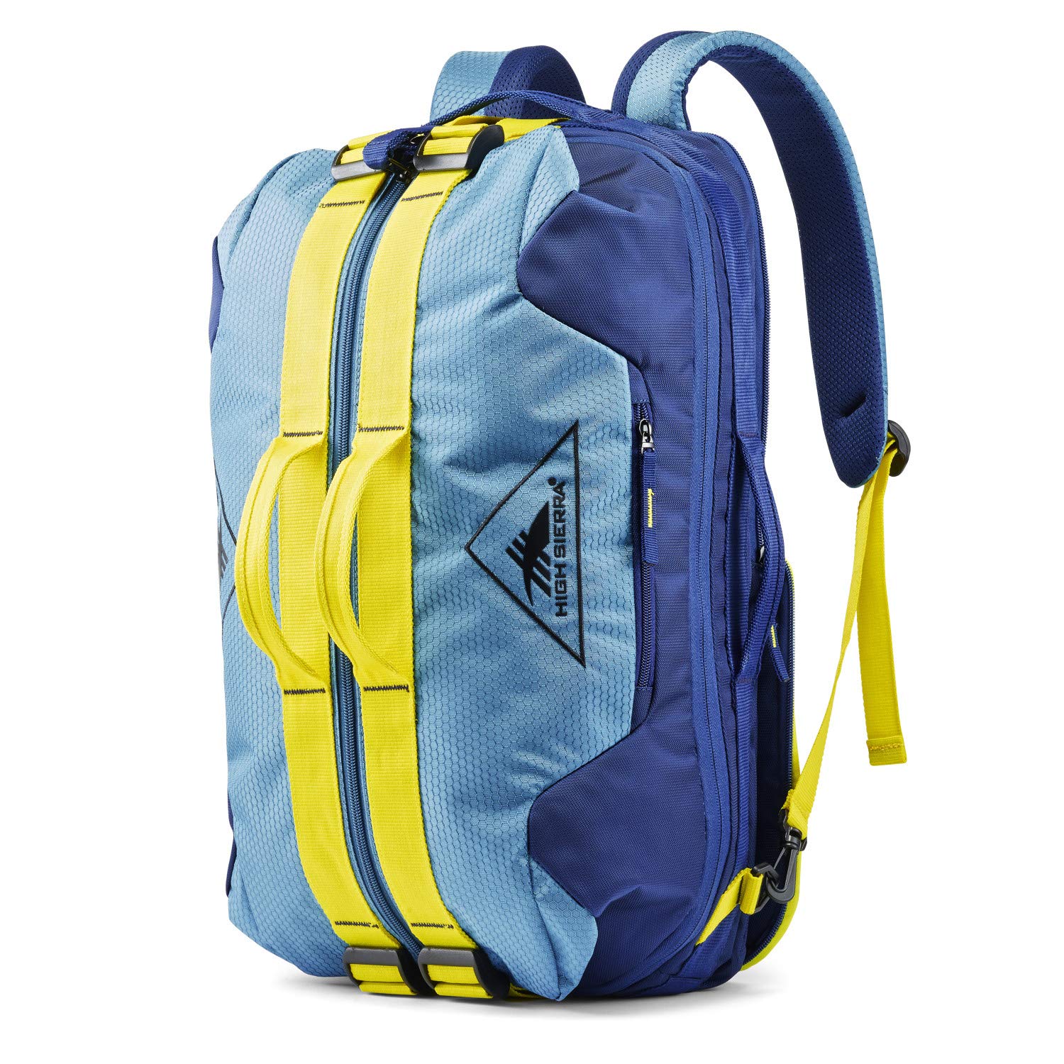 High Sierra Dells Canyon Convertible Duffel Bag, Graphite Blue/True Navy/Glow, One Size