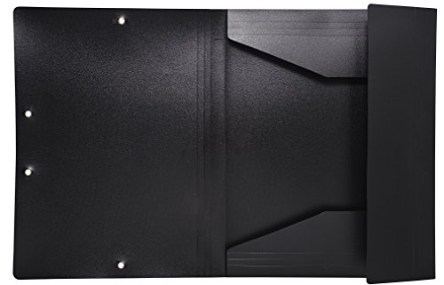 Exacompta - Ref 55840E - Opaque PP Elasticated 3-Flap Folders - Suitable for A4 Documents, 0.5mm Polypropylene, Spine Label, Suitable for Confidentiality - Assorted Colours (Pack of 10)