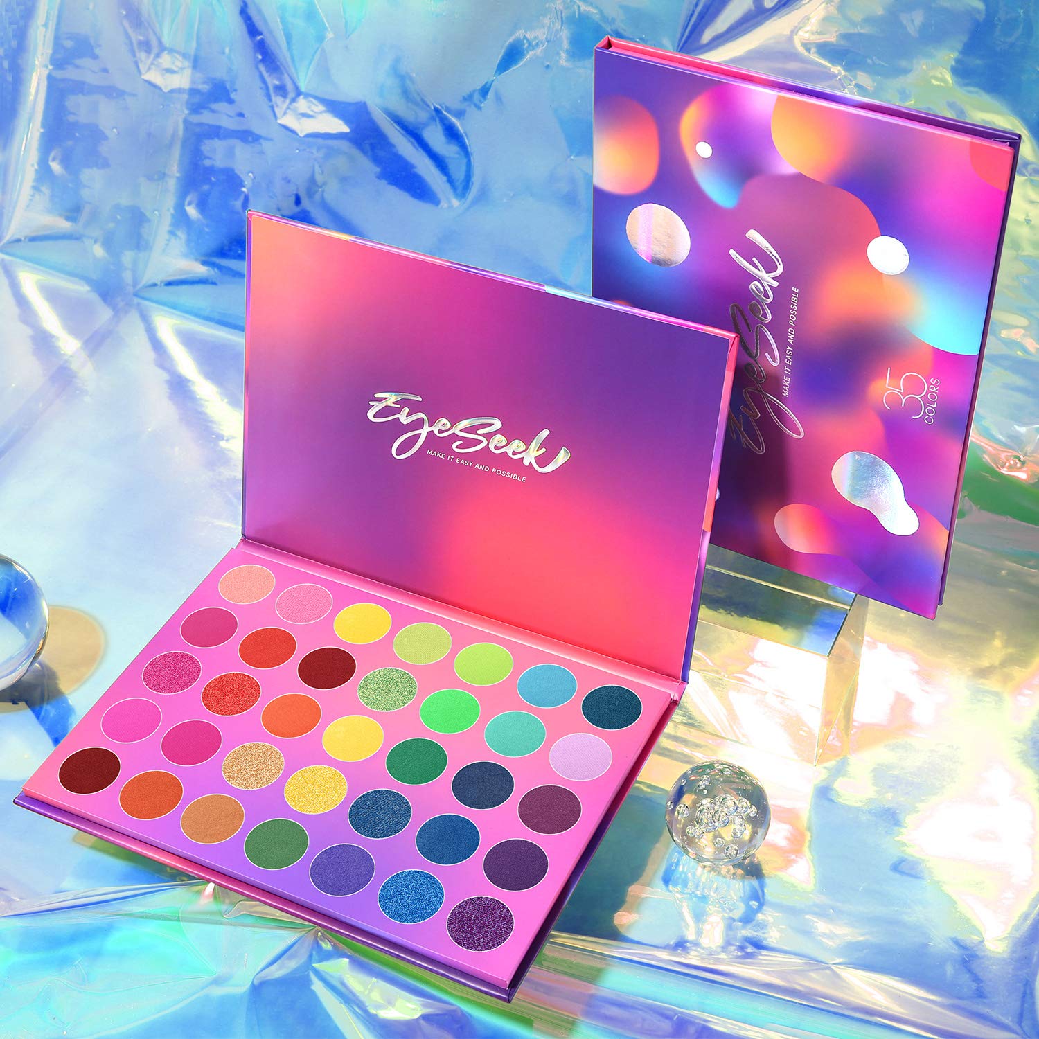 EYESEEK Colorful Bright Eye Makeup Palettes Sets, Eyeshadow Palette, High Pigmented Pallets, Matte Shimmer Eye Shadow Plattet Make Up Gift Sets Starter Kit for Halloween Makeup