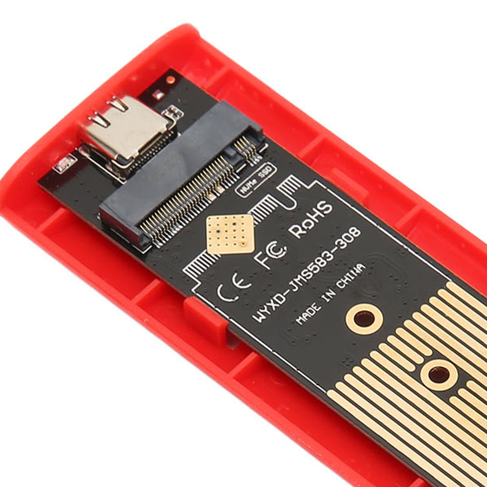 M.2 NVME SSD Enclosure, 2TB M.2 SSD Enclosure Compatible with UASP Ultrathin High Speed Aluminum Alloy Enclosure for 2230 SSD